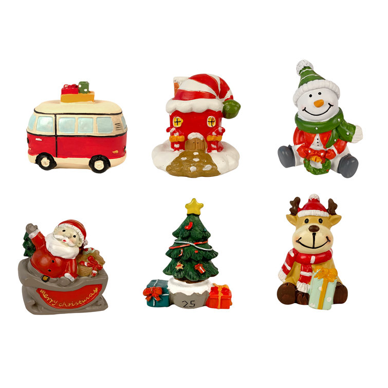 The Holiday Aisle® 6PK Figurine Christmas Village Set - Wayfair Canada